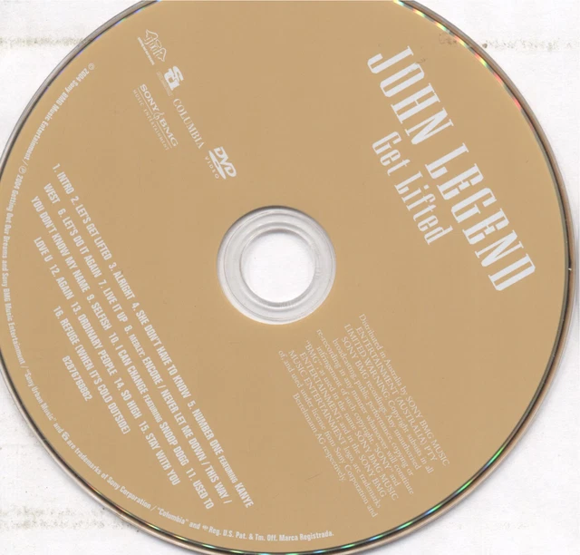 JOHN LEGEND GET Lifted dvd Only $5.95 - PicClick AU