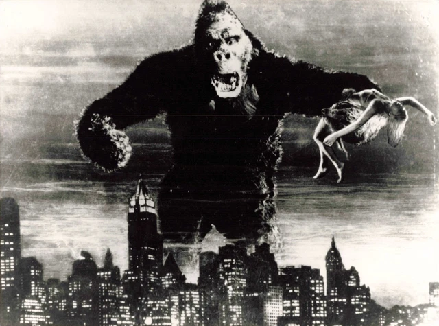PHOTO CINEMA FILM SCIENCE FICTION KING KONG TIRAGE ARGENTIQUE 24 x 17,5 ...