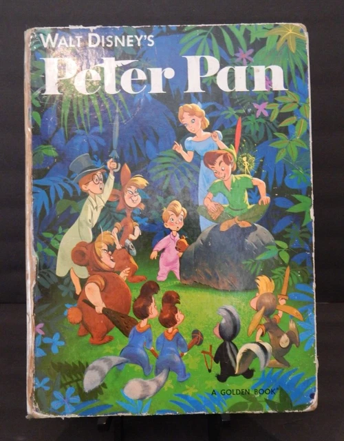 VINTAGE WALT DISNEY'S Peter Pan Big Golden Book (1981 Printing, Golden ...