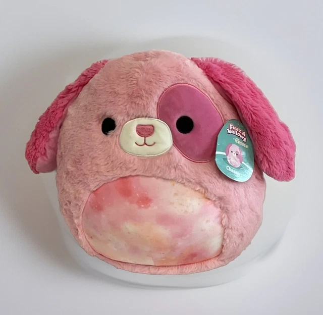 SQUISHMALLOWS CHASEN FUZZ A Mallows Fuzzy PINK DOG 12” Plush Soft Toy ...
