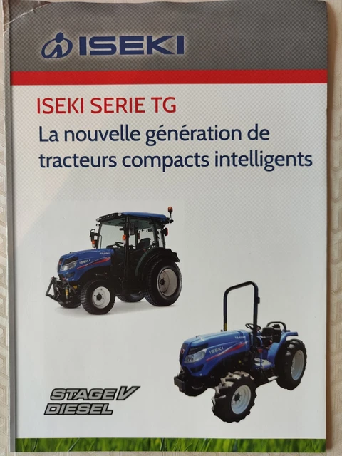 TRACTEUR ISEKI SÉRIE TG Prospectus Tractor Brochure Traktor Prospekt EUR 5,00 - PicClick FR