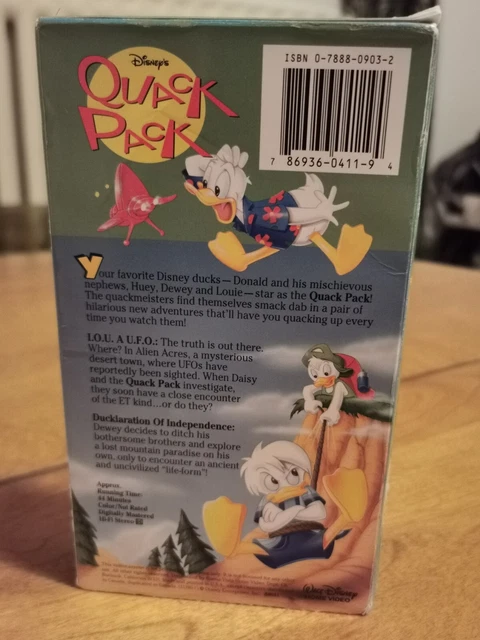 VHS DISNEY'S QUACK Pack: Alien Attack (VHS, 1997) RARE TESTED Donald ...
