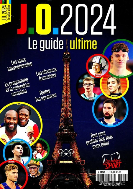 J.O PARIS 2024 LE GUIDE ULTIME ~ LES CAHIERS DU SPORT 07 2024 115 pages ...