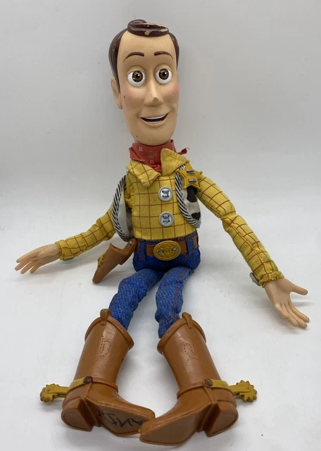 DISNEY PIXAR WOODY Hasbro Toy Story Talking Pull String Doll Needs ...