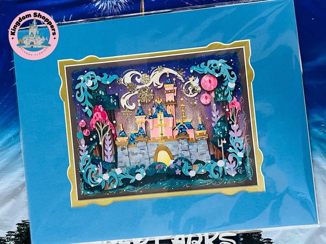 2026 DISNEY PARKS Ryan Riller Disneyland Sleeping Beauty Castle Print ...