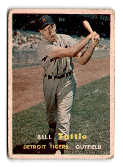 CARTE DE BASEBALL 1957 Topps Bill Tuttle #72 Detroit Tigers EUR 8,90 ...