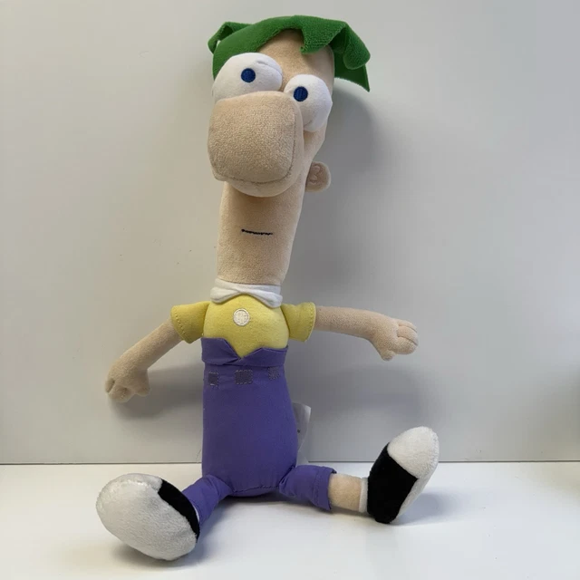 DISNEY STORE EXCLUSIVE Phineas & Ferb Talking Plush Ferb Doll WORKS $61 ...