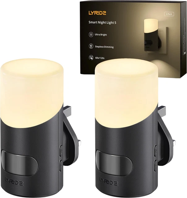 LYRIDZ NIGHT LIGHT Plug in Wall with Motion Sensor Up-and-Down Glowing ...