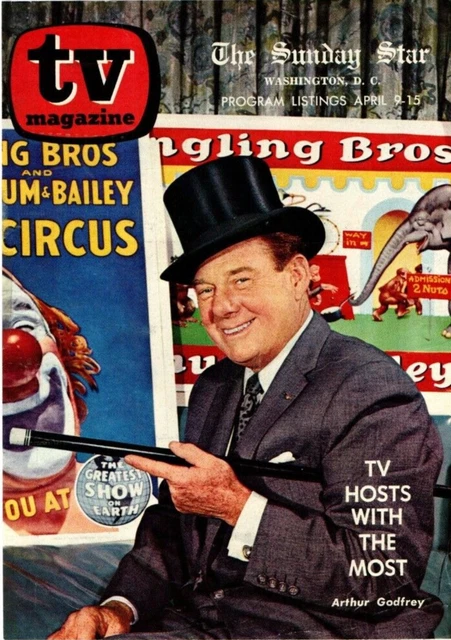 VINTAGE TV MAGAZINE Clipping Interview of Arthur Godfrey the sunday ...