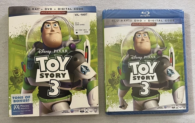 TOY STORY 3 BLU-RAY + DVD + Digital + Multi-Screen Edition New With ...