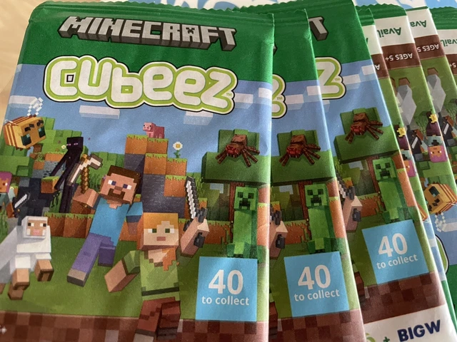 NEW MINECRAFT CUBEEZ 2025 Woolworths X 15 Unopended Packs $7.50 ...