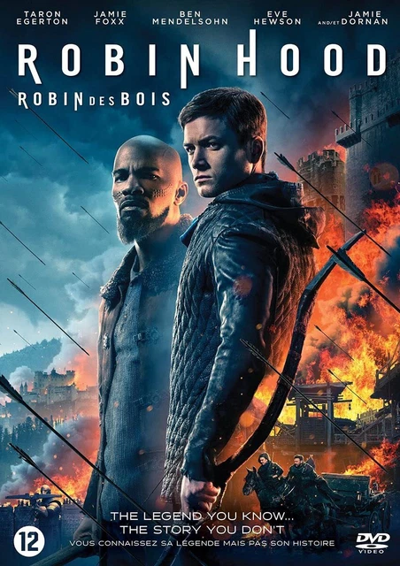 ROBIN HOOD (DVD) Taron Egerton Jamie Foxx Ben Mendelsohn Eve Hewson ...