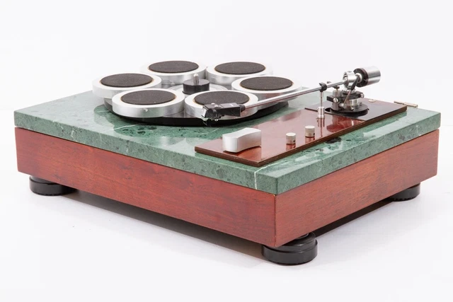 FP2001 JBE STYLE turntable with rare green marble plinth, Grace G707 ...
