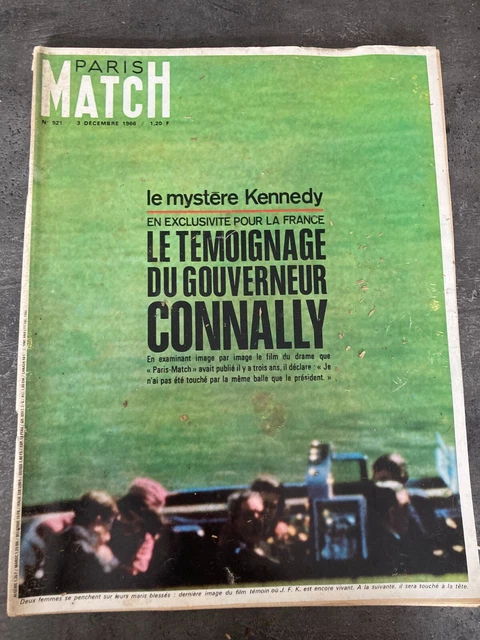 PARIS MATCH N°921 3/12/1966 Le Mystere Kennedy Dallas Assassinat Jfk ...