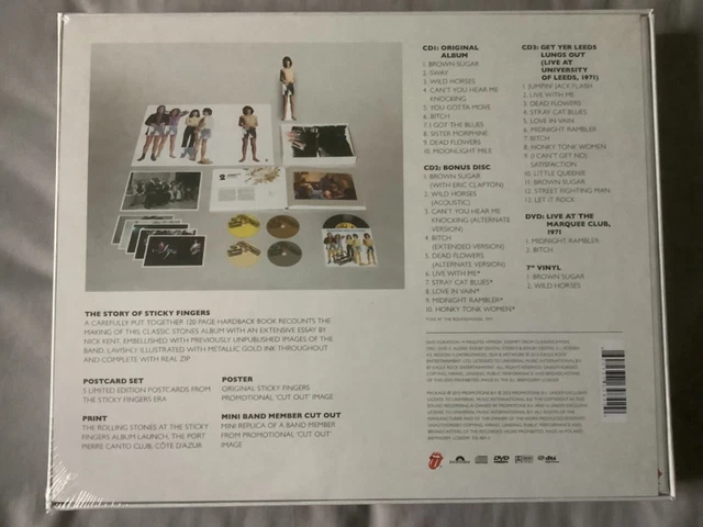 THE ROLLING STONES Sticky Fingers SUPER DELUXE 3 × CD + DVD + 7 THE ROLLING STONES Sticky Fingers SUPER DELUXE 3 × CD + DVD + 7