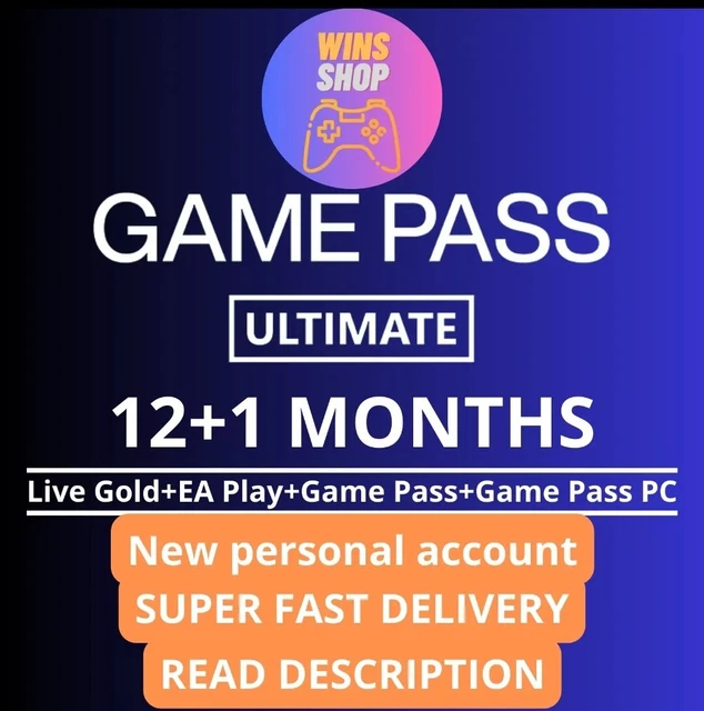 XBOX GAME PASS ULTIMATE 12+1 Mois GLOBAL (PC+XBOX X/S) EA PLAY + GOLD NO CODE Pz EUR 58,99 ...