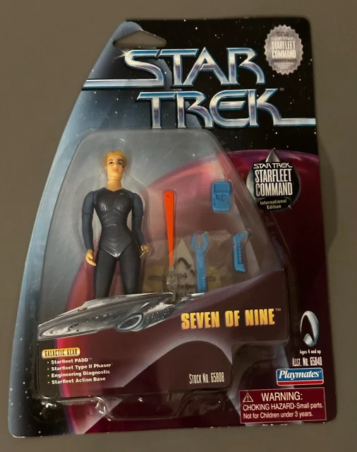 PLAYMATES - STAR Trek Voyager - Seven Of Nine in Blue Jumpsuit Figure £ ...