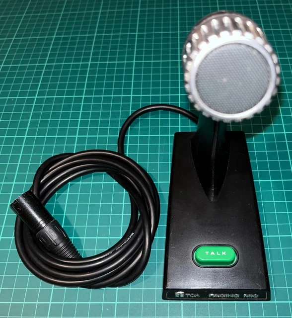 TOA MICROPHONO DESKTOP Paging PM-600D, Made in Japan, 600Ω ...