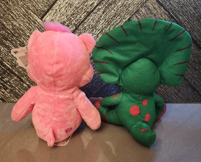 LOT NEW BARNEY Baby Bop, Care Bears Cheer. Stuffed Animals Friends Toy ...