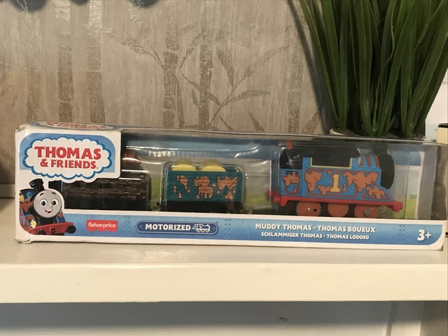 THOMAS & FRIENDS Fisher-price Motorised Muddy Thomas Box Little Damage ...