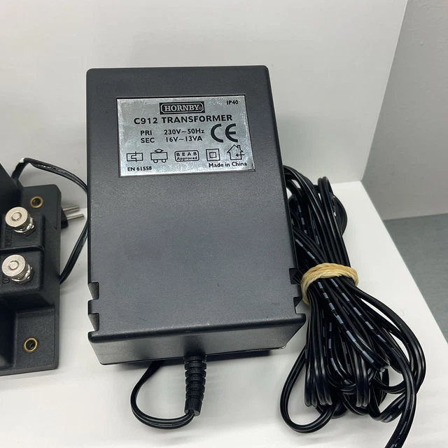 HORNBY R965 TRAIN Controller, C912 Transformer & R602 Power Clips ...