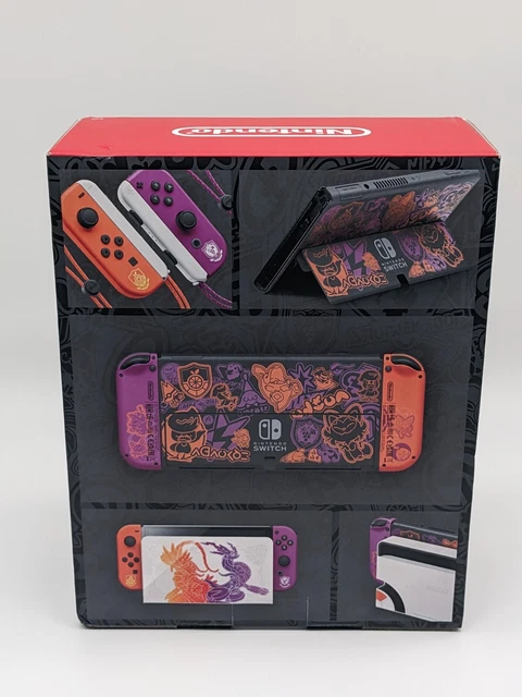 NINTENDO SWITCH OLED Games Console Pokemon Karmesin & Purple Edition ...