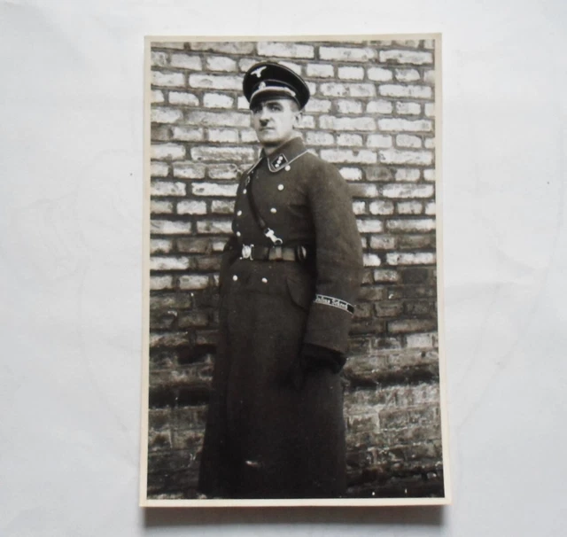 FOTO SOLDAT ÄRMELBAND Julius Schreck. Schwarze Uniform EUR 10,00 ...