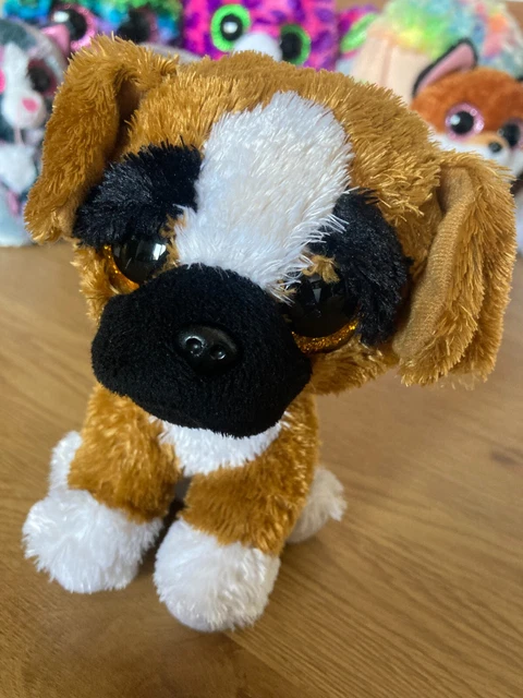VGC GENUINE TY BEANIE Boo's 6" BRUTUS The BOXER DOG Puppy Toy ...