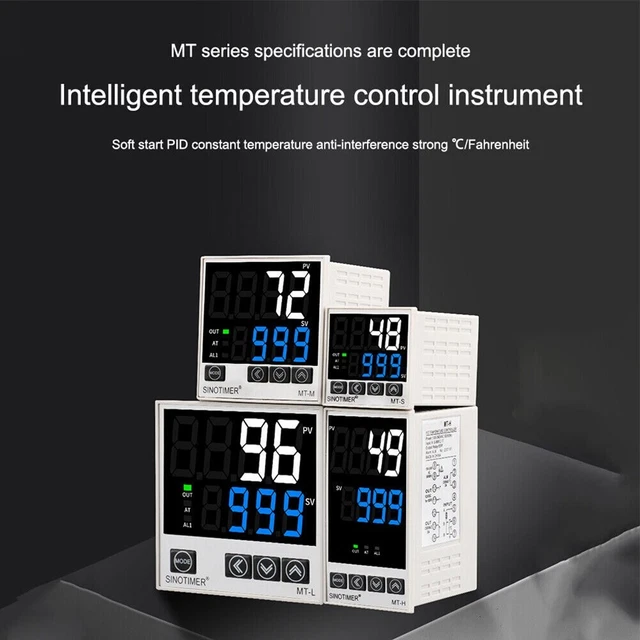 DIGITAL PID THERMOSTAT Relay/SSR Dual Output Temperature Regulator ...