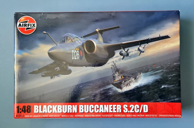 AIRFIX 1/48 SCALE model aircraft kit Blackburn Buccaneer S.2C/D (2022 ...