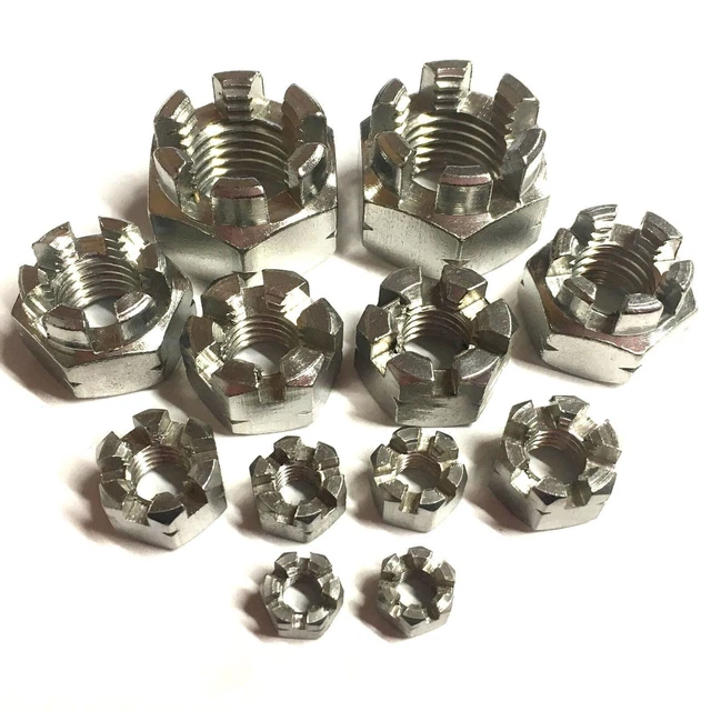 Industrial Wing Nuts M8 M10 M12 M14 M16 M18 M20 Fine Pitch Castle Nuts ...