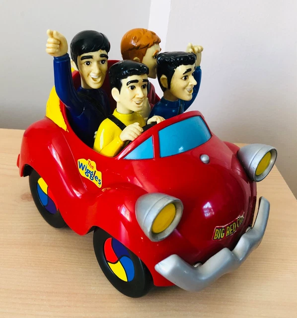 THE WIGGLES BIG red car, musical push along car, characters go up ...