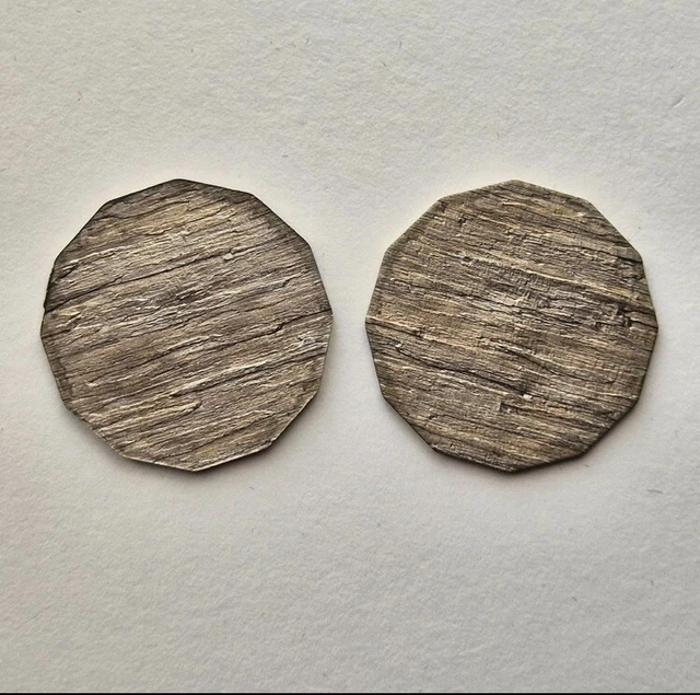 SPLIT PLANCHET 50 Cent Silver Jubilee 1977 Error Coin Mated Pair $490. ...