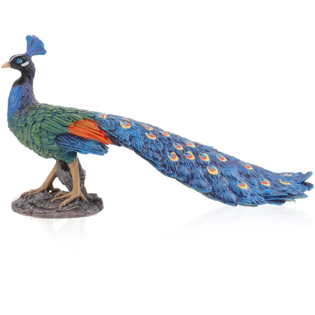 ANIMAUX MINIATURES MINI-FIGURINE Animale Modèle De Simulation Paon ...