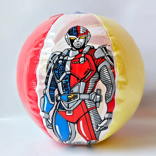 VINTAGE METALDER BANDAI Japan Inflatable Beach Ball Sentai Tokusatsu ...