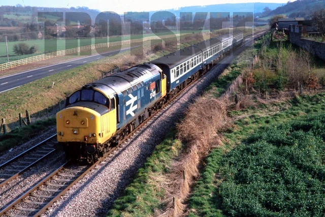 35MM SLIDE BR British Rail Diesel Loco Class 37 37426 Ford 1989 ...