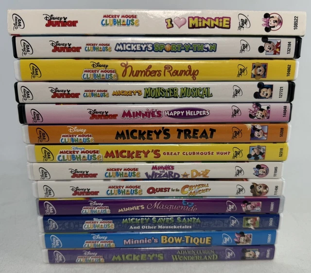 DISNEY'S MICKEY MOUSE Clubhouse Junior (13 DVD Lot) Mickey, Minnie FREE ...