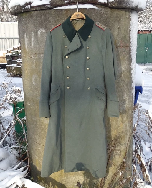 ORIG. OFFIZIERS WEHRMACHTS MANTEL * Feld-Grau * HAUPTMANN ARTILLERIE ...