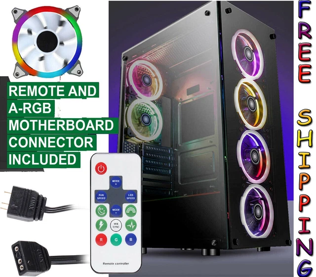 GAMEMAX PREDATOR FULL-TOWER RGB PC Gaming Case, ATX, Full Tempered ...