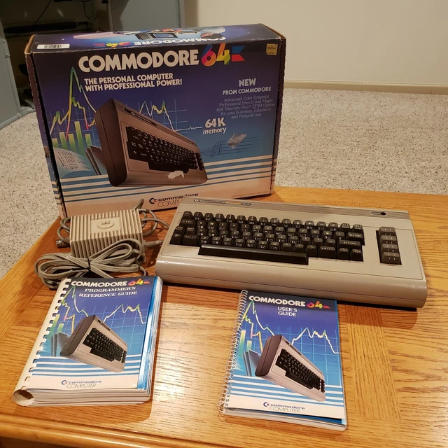 VINTAGE COMMODORE 64 Personal Computer System with Manuals - Working ...