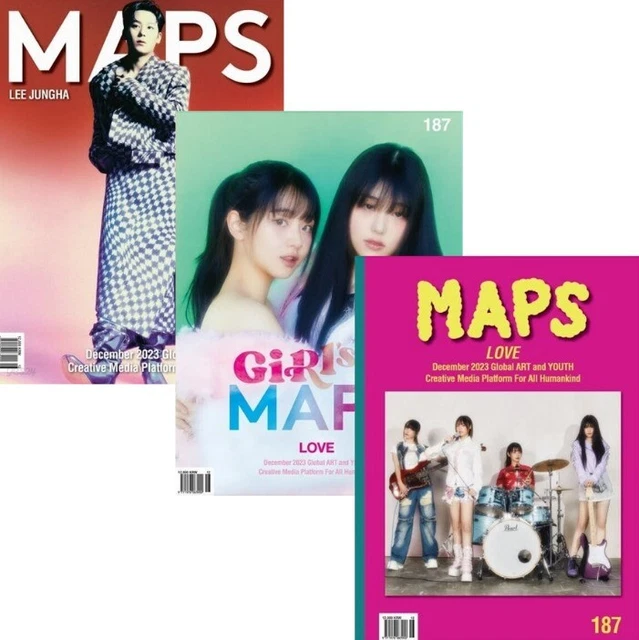 MAPS KOREA MAGAZINE 2023 December Lee Jung-ha QWER Cover £17.41 ...