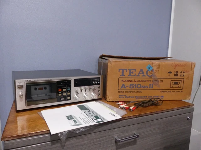TEAC A-510 MKII Model Vintage Cassette Deck w/ Operating Manual ...