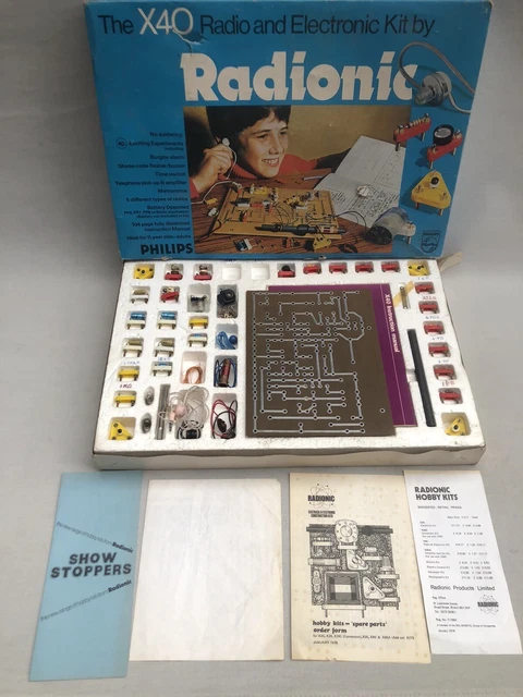 VINTAGE 1970S PHILIPS Radionic X40 Radio & Electronic Construction ...