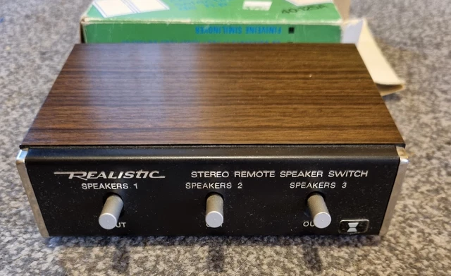 VINTAGE REALISTIC STEREO Remote Speaker Switch 3-Way 40-125A Radio ...