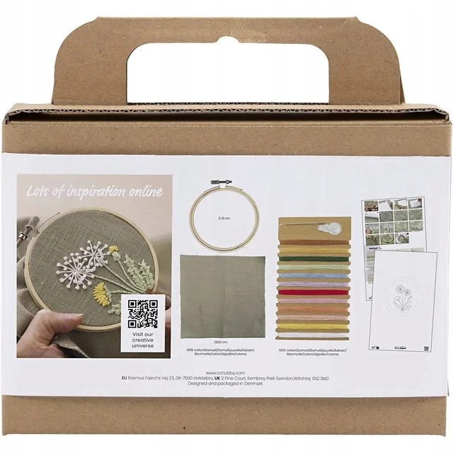ZESTAW DO WYSZYWANIA Mniszek Lekarski Creativ Company £15.45 - PicClick UK