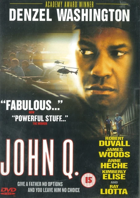 JOHN Q (2002) DVD, Denzel Washington,Robert Duvall,Gabriela Oltean ...