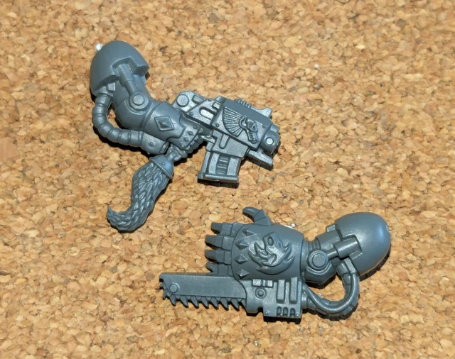 WARHAMMER 40K: SPACE Wolves bits: Terminator Storm Bolter and Chainfist ...