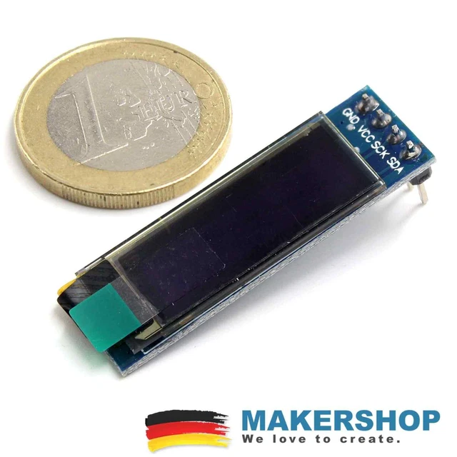 Mini 091 Zoll Oled Ssd1306 Display I2c Iic Arduino Raspberry 128x32