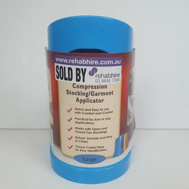 EZY-AS COMPRESSION STOCKING Applicator - LARGE Blue - VGC Ezy As EzyAs ...