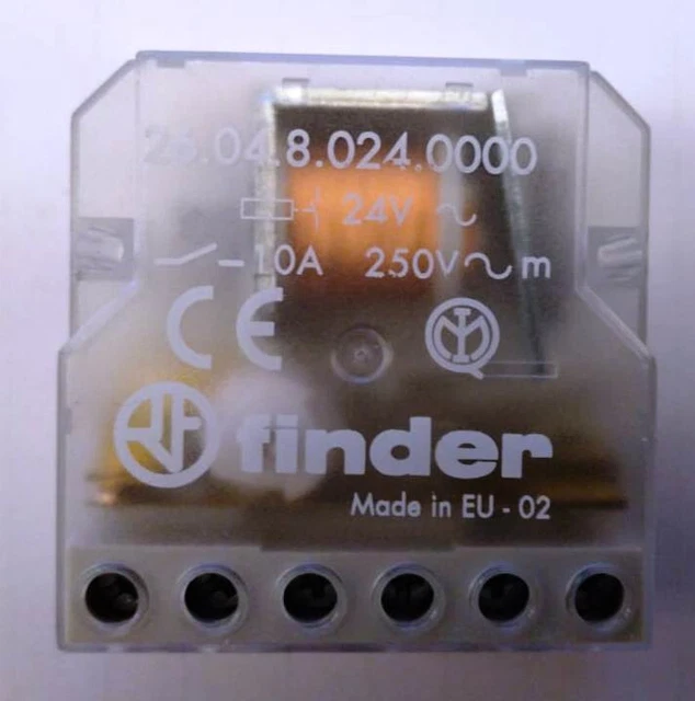 RELE' AD IMPULSI Passo Passo Ciclico 24Vac Finder 26.04.8.024.0000 EUR ...